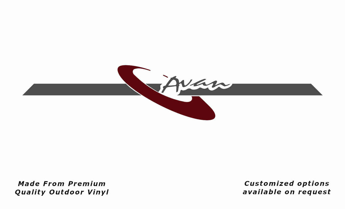 Avan The Ray Rear Caravan Replacement Vinyl Decals & Stickers – Katowse ...